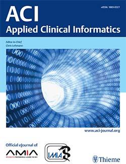 ACI - Applied Clinical Informatics Journal | AMIA - American Medical ...